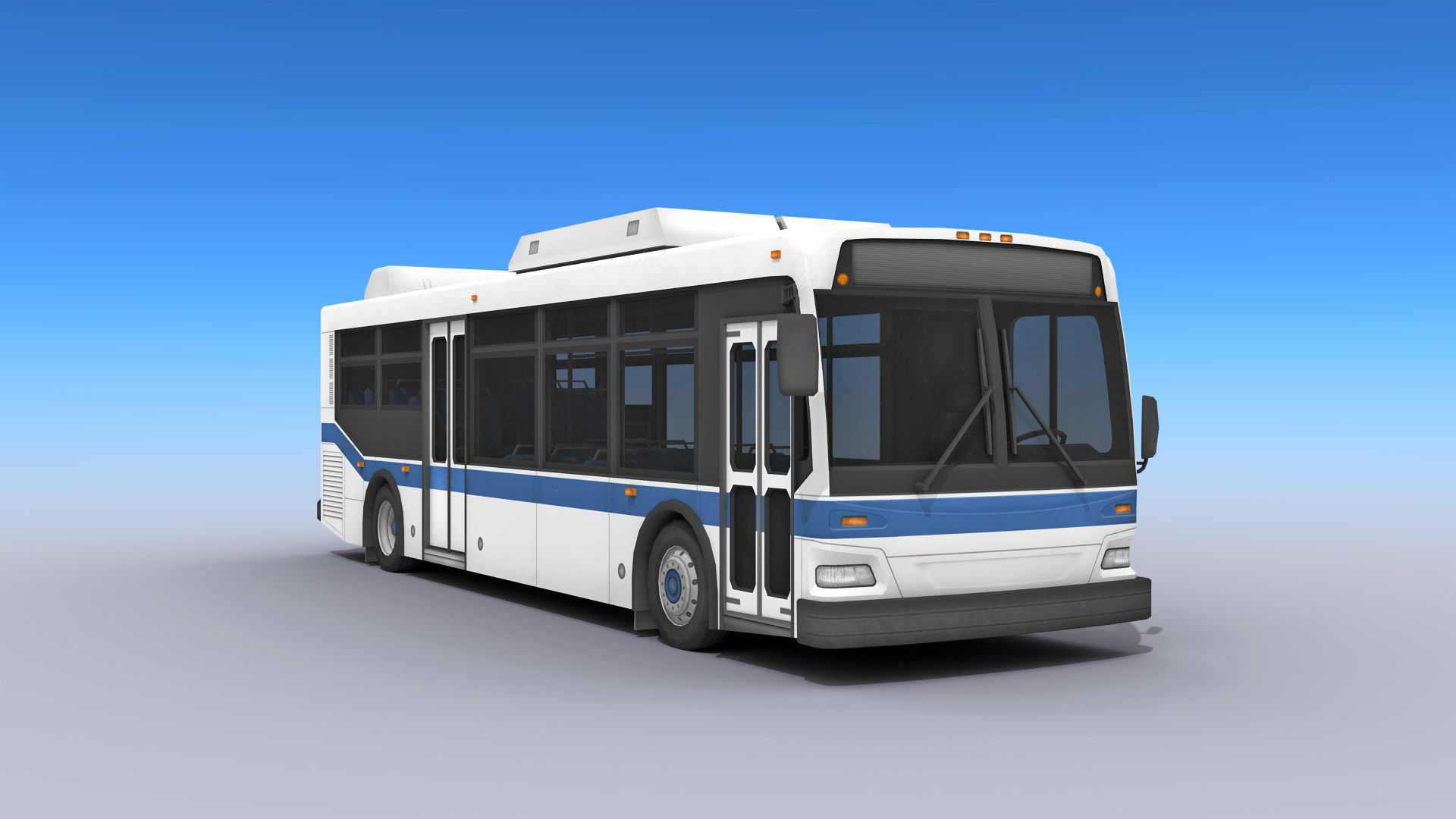 3D model City Bus VR / AR / low-poly | CGTrader