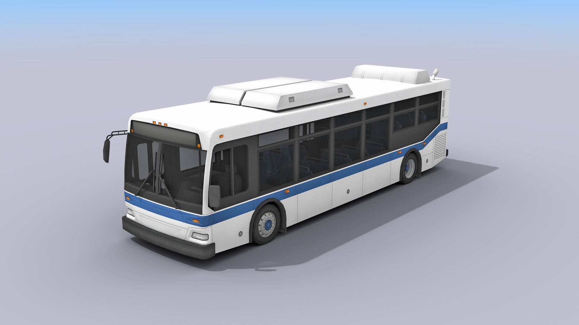 3D model City Bus VR / AR / low-poly | CGTrader