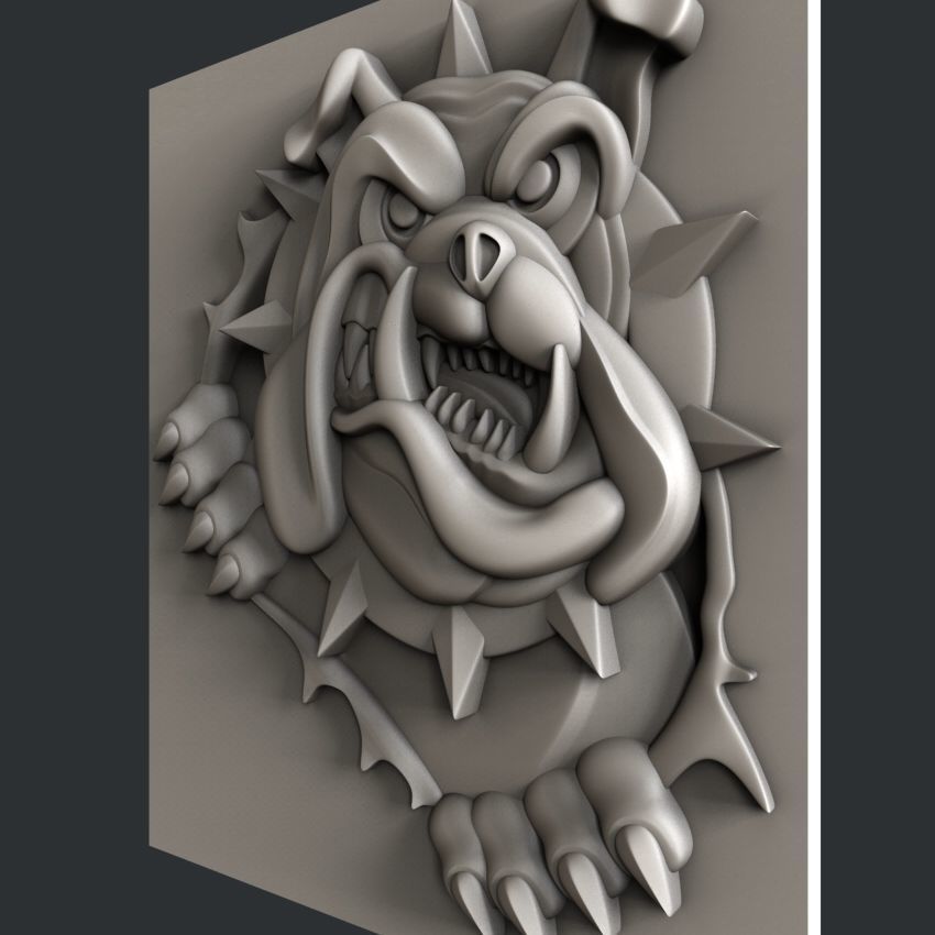 3d STL models for CNC or 3d printer Dog 3D model 3D printable | CGTrader