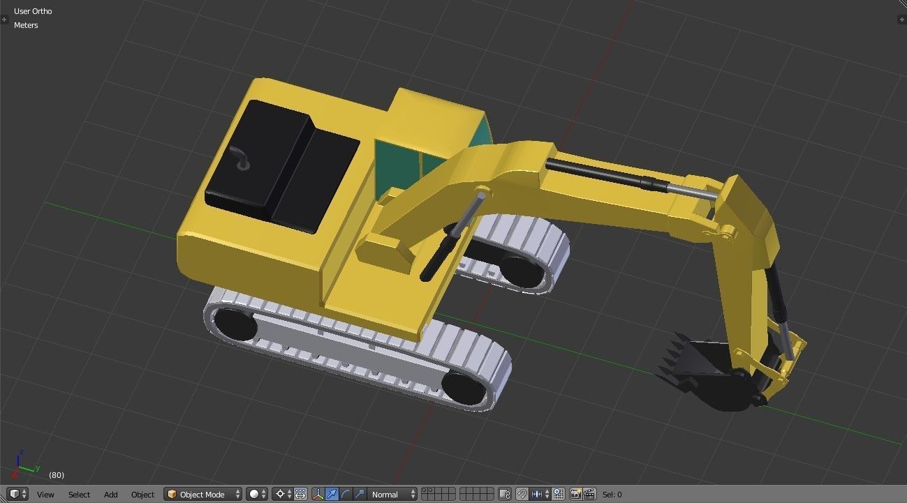 3D model Hydraulic Excavator Lowpoly - Heavy Machinery Equipment VR ...