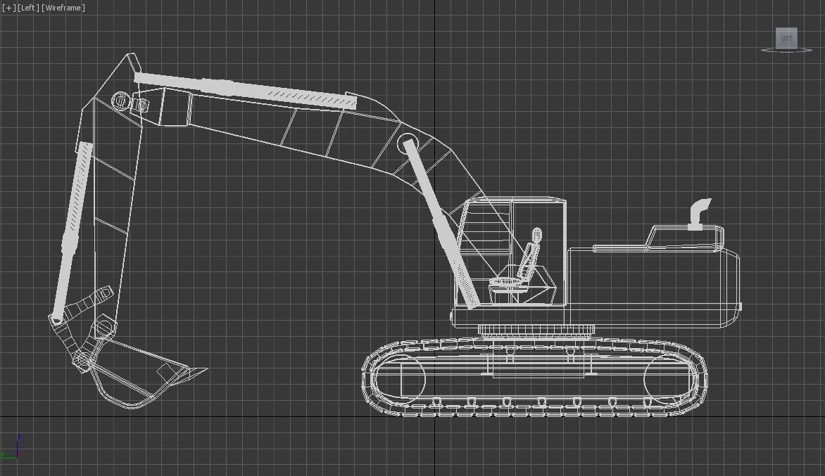 3D model Hydraulic Excavator Lowpoly - Heavy Machinery Equipment VR ...