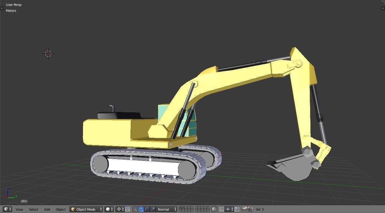 3D model Hydraulic Excavator Lowpoly - Heavy Machinery Equipment VR ...