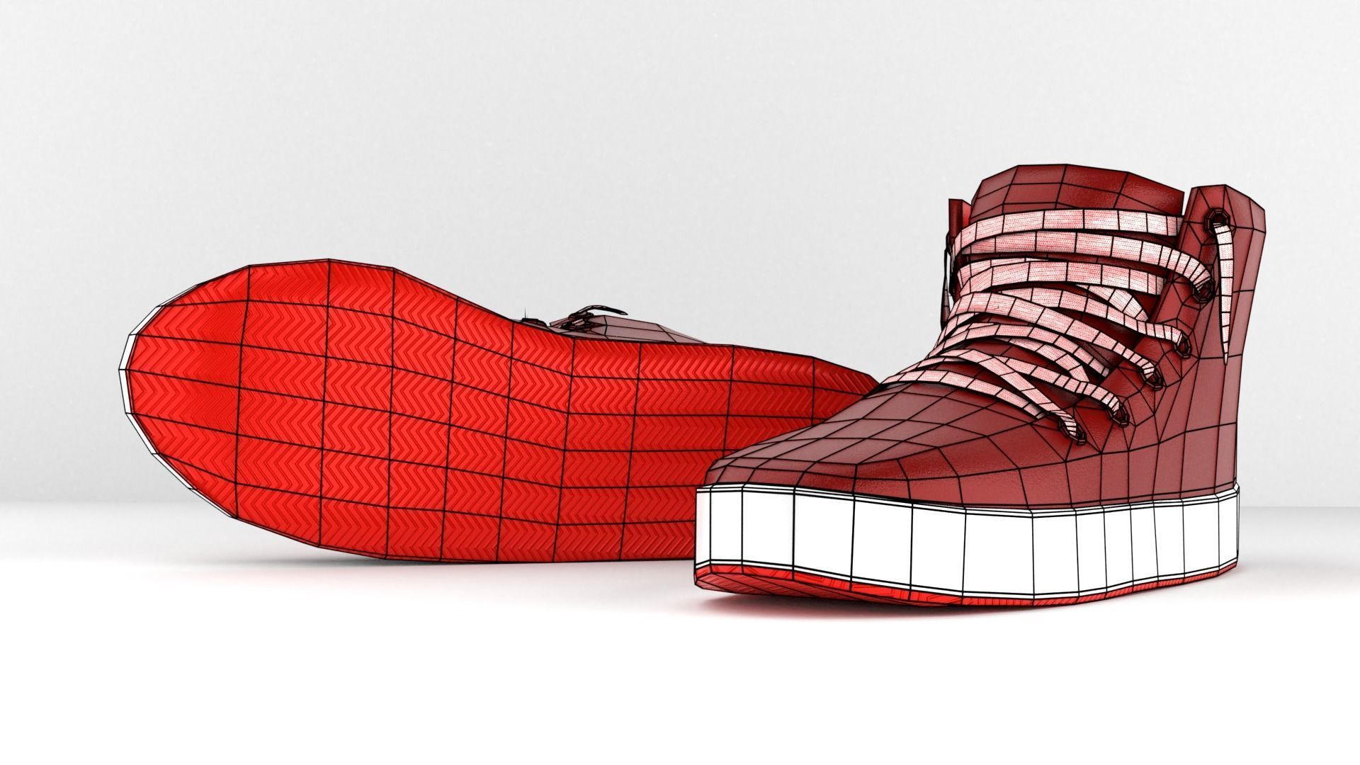 3D model Stylized Shoes Sneakers collection VR / AR / low-poly | CGTrader