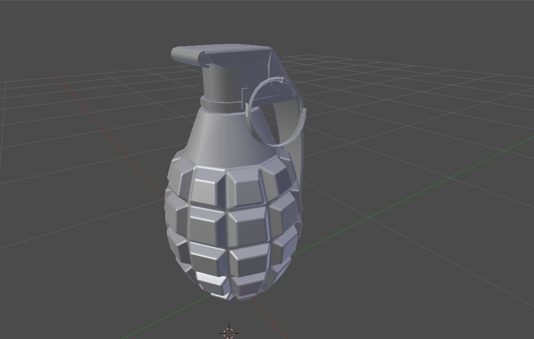 Mk2 Explosive Grenade PBR Optimized free VR / AR / low-poly 3D model ...