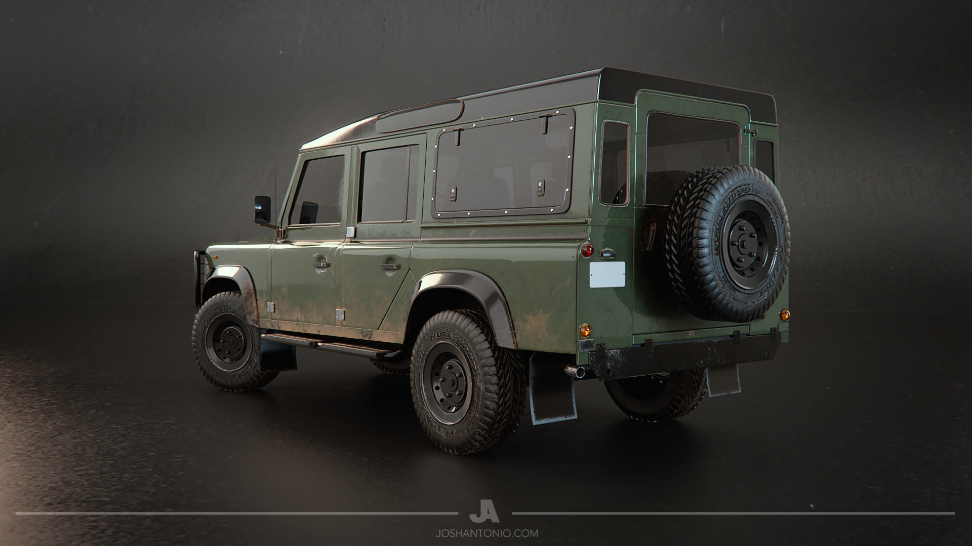 Land Rover Defender 110 Textured 3D Model 3D model | CGTrader