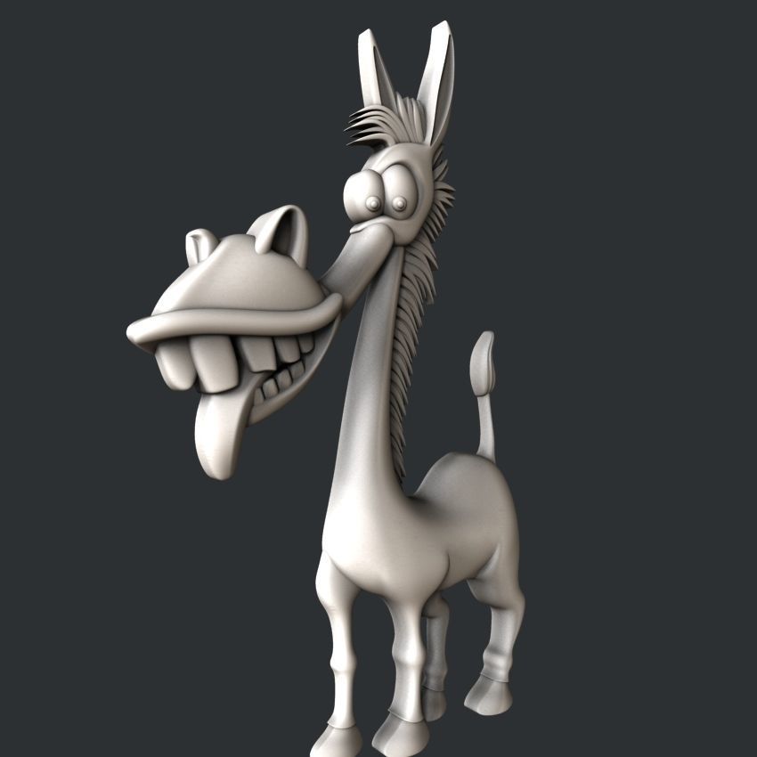 3d STL models for CNC or 3d printer Donkey 3D model 3D printable | CGTrader