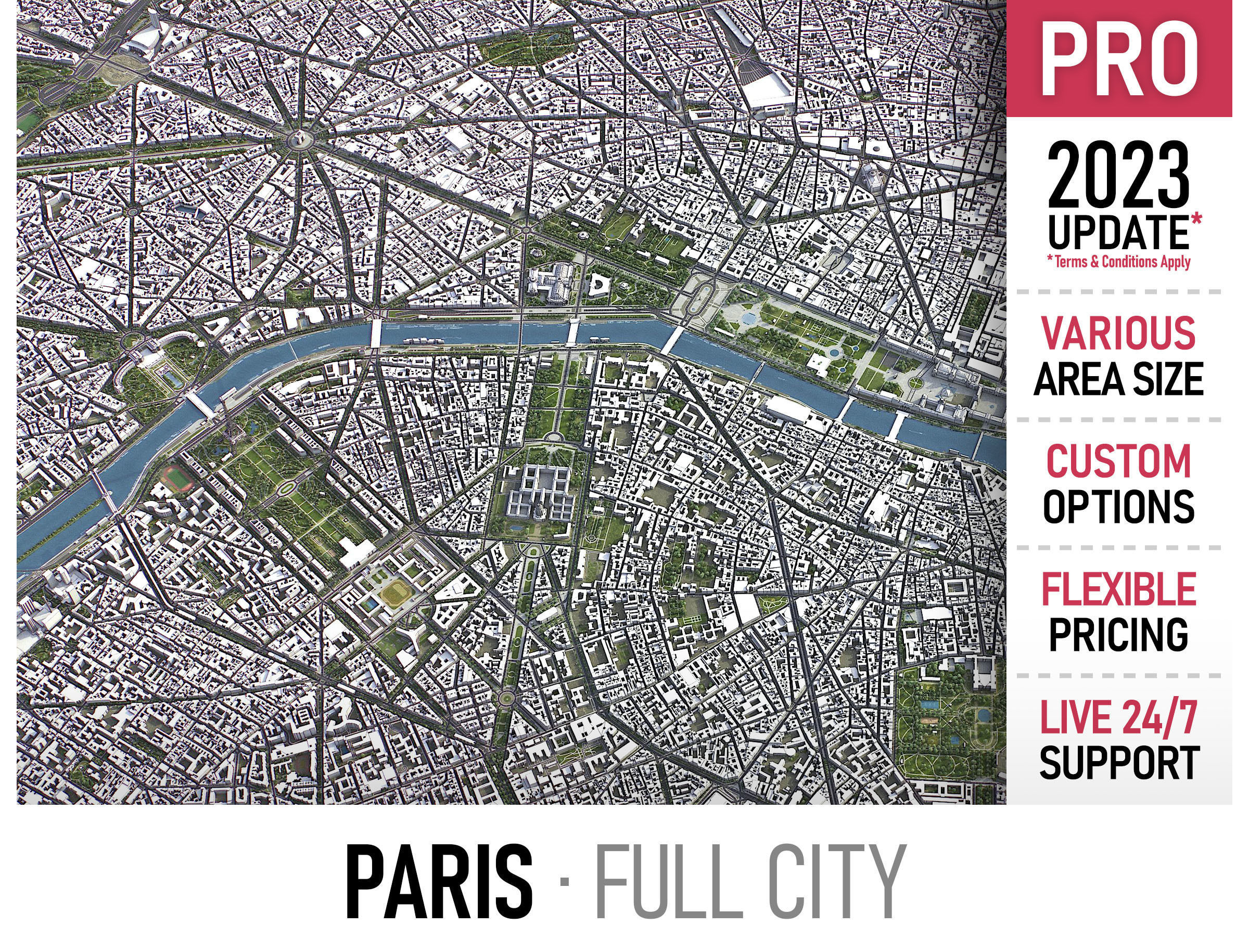 3D model Paris VR / AR / low-poly | CGTrader