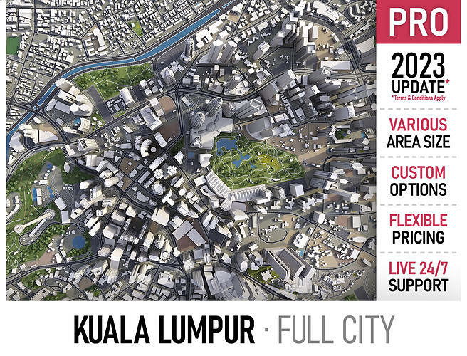 3D model Kuala Lumpur VR / AR / low-poly | CGTrader