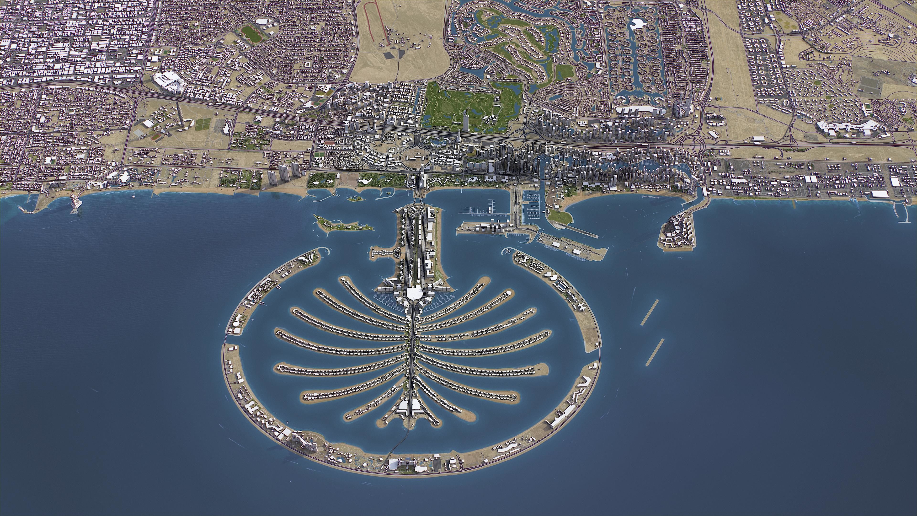 3D model Dubai - 3D City Model VR / AR / low-poly | CGTrader