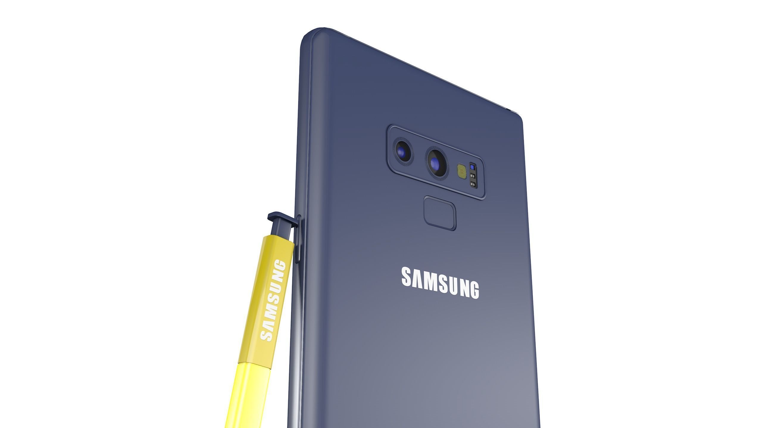 Samsung Galaxy Note 9 Ocean Blue free VR / AR / low-poly 3D model ...
