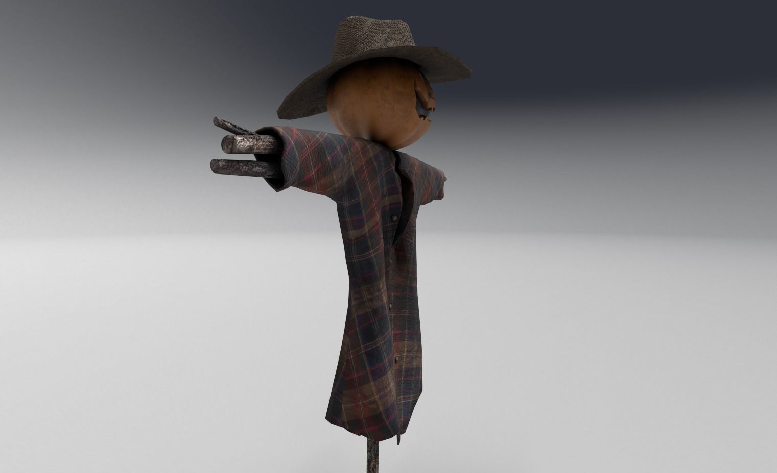 3D model Scarecrow Halloween version VR / AR / low-poly | CGTrader