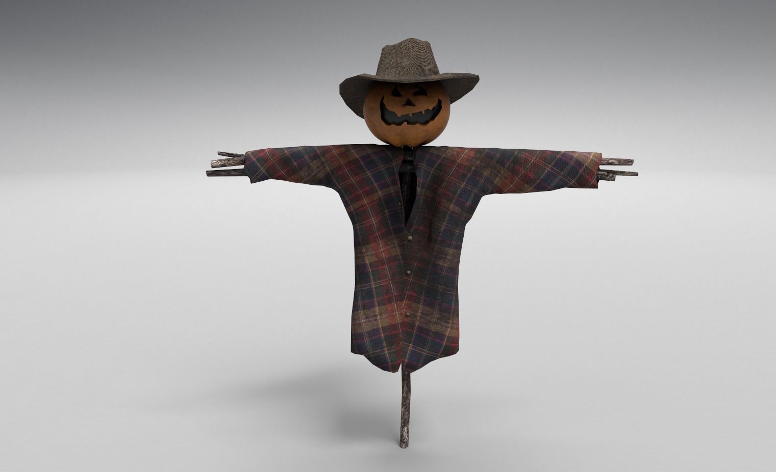 3D model Scarecrow Halloween version VR / AR / low-poly | CGTrader