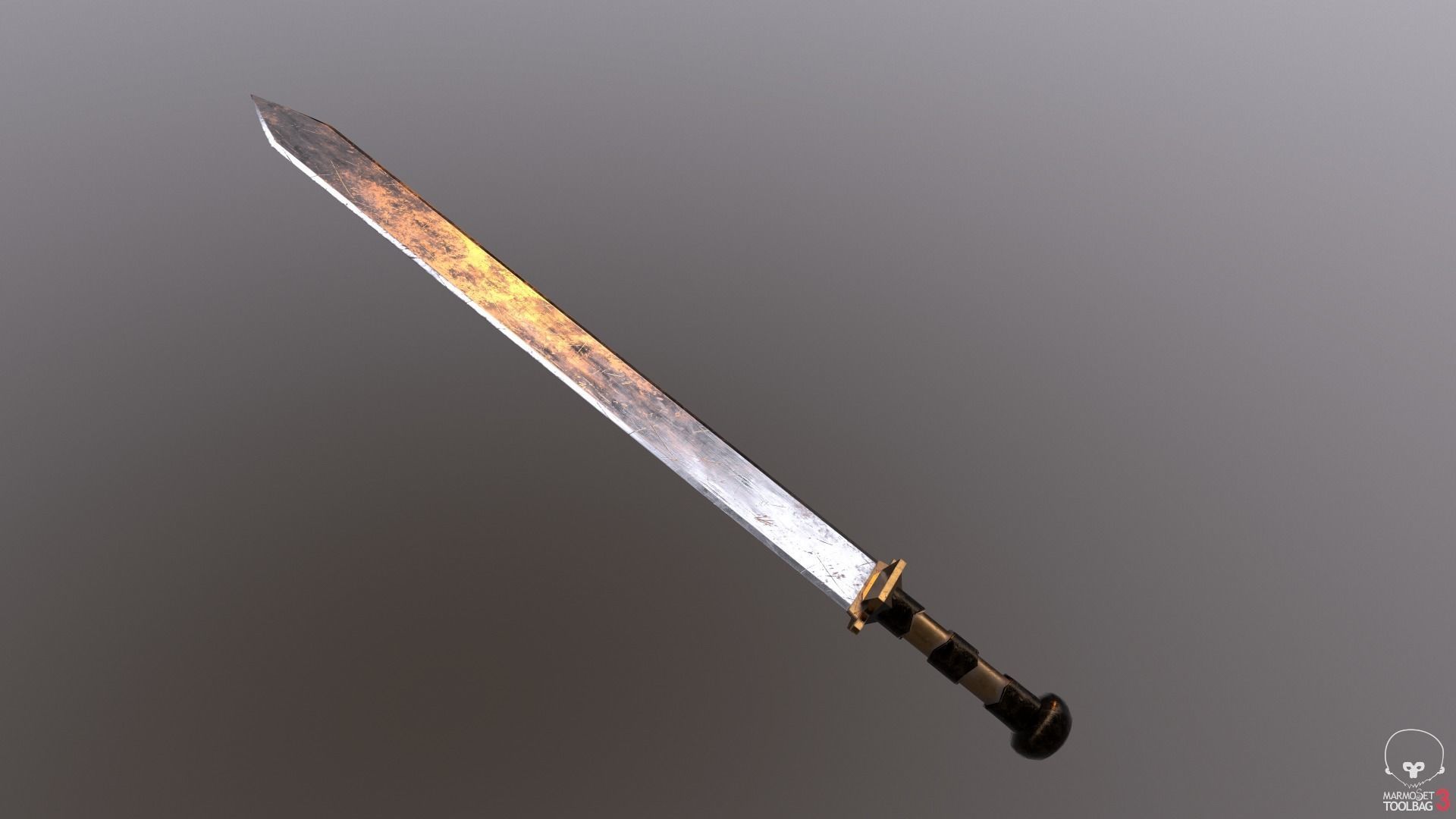 3D model Realistic Medieval Low Poly Sword VR / AR / low-poly | CGTrader