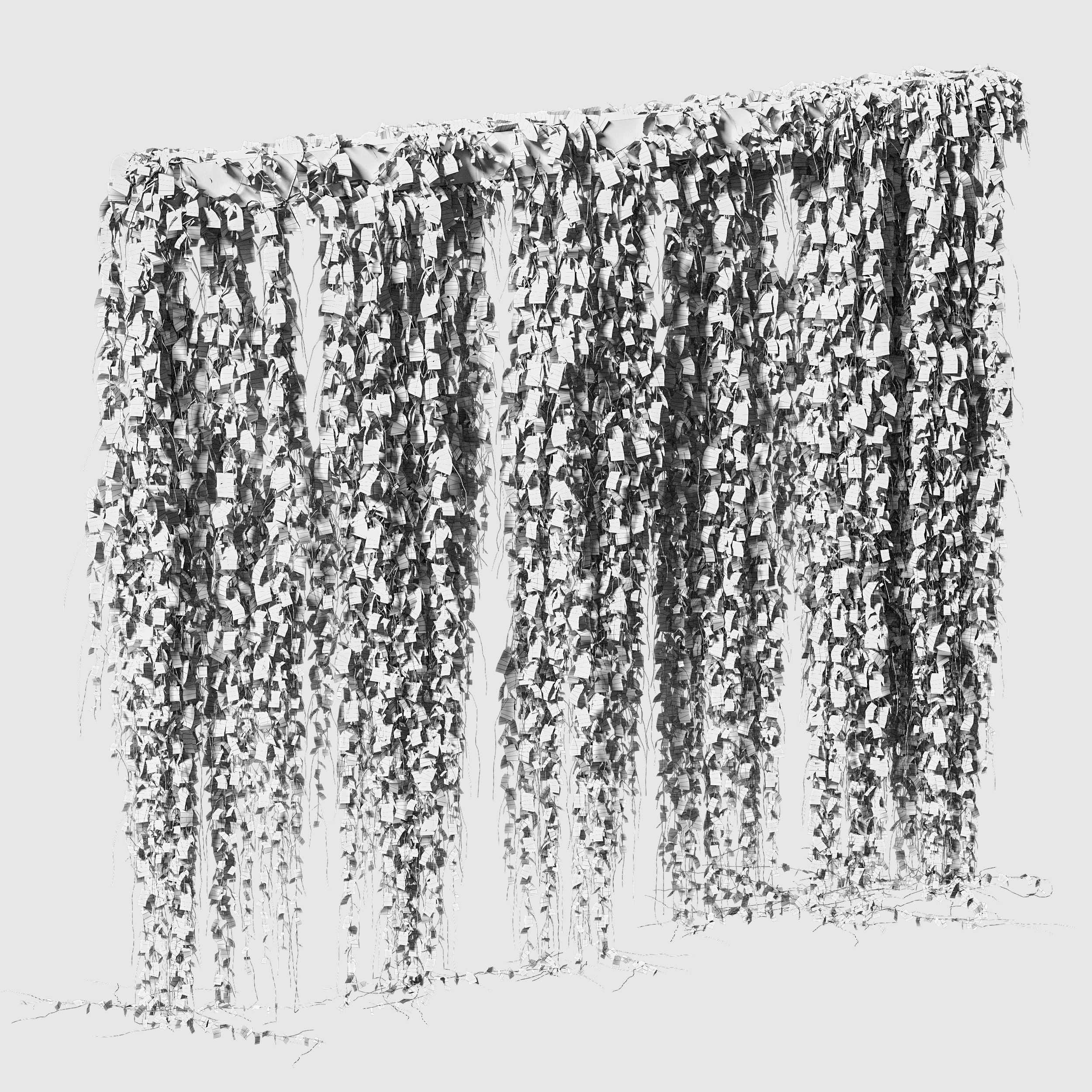 Plant leaf partition or screen 3D model | CGTrader