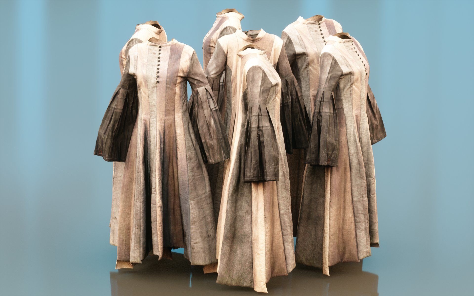 3D model Multi Panel Dress VR / AR / low-poly | CGTrader