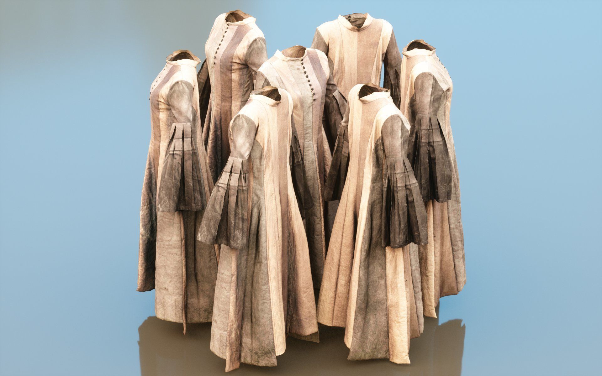 3D model Multi Panel Dress VR / AR / low-poly | CGTrader