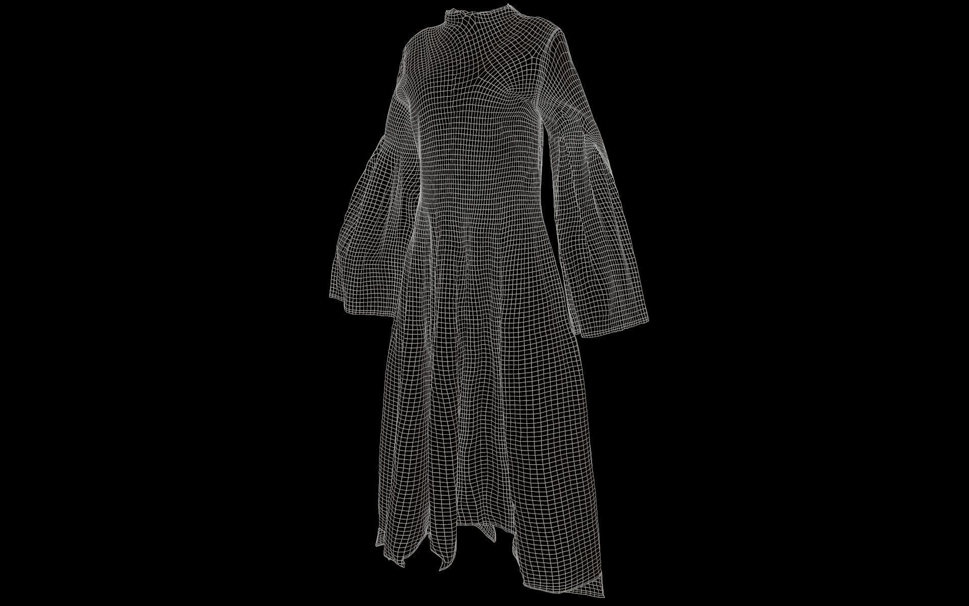 3D model Multi Panel Dress VR / AR / low-poly | CGTrader