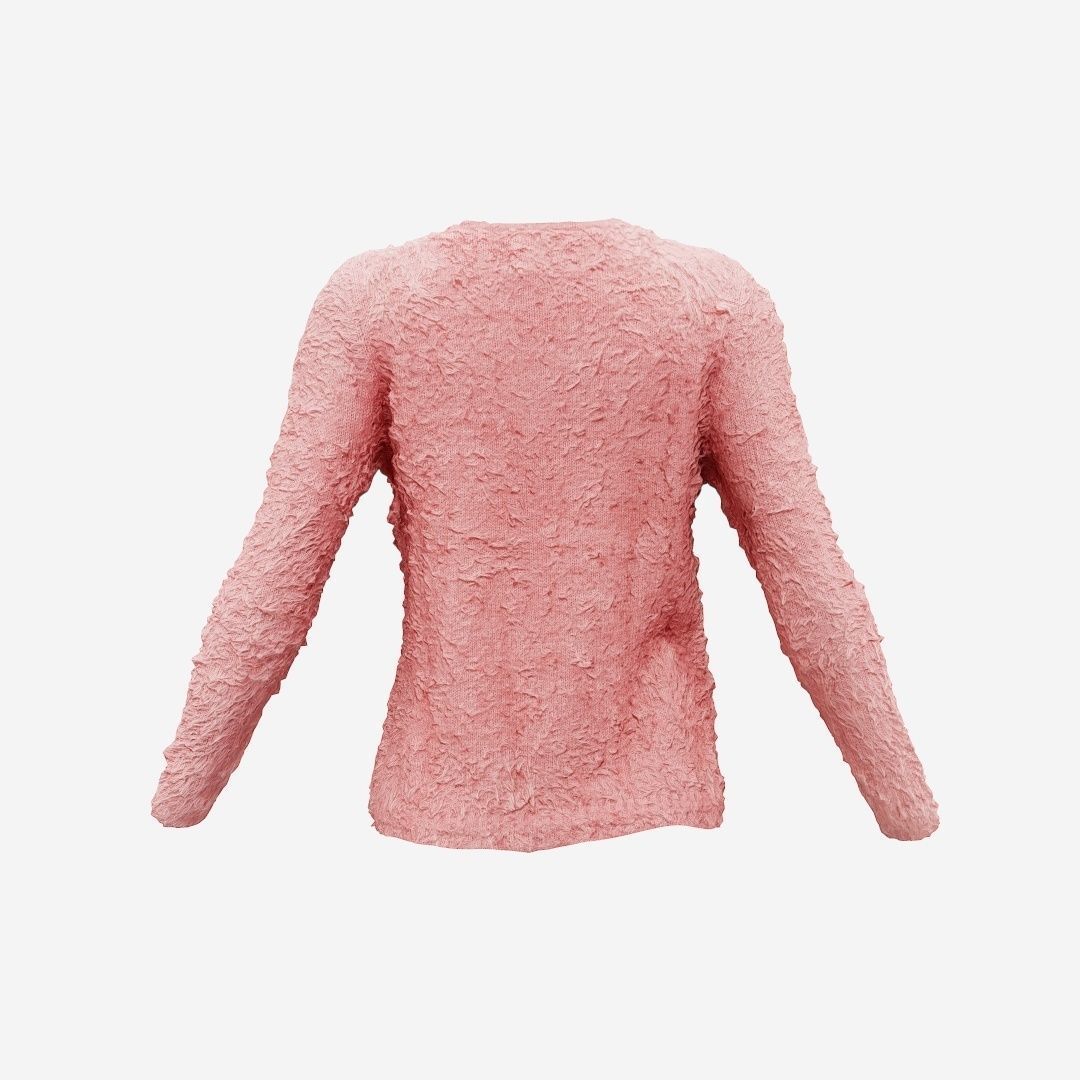 3D model DALIS Pink Fur Top VR / AR / low-poly | CGTrader