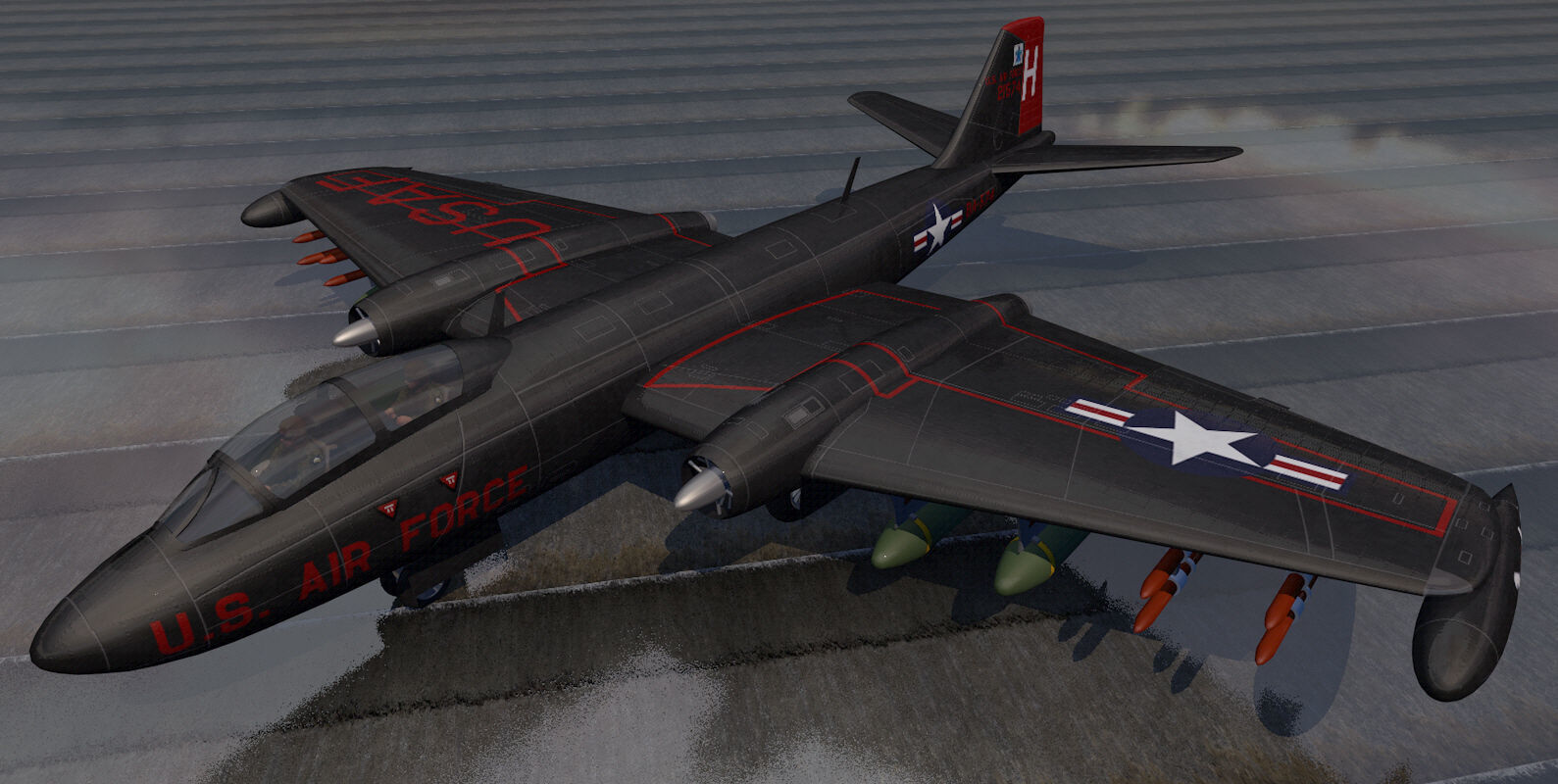 Martin B-57 Canberra pack 3D model | CGTrader