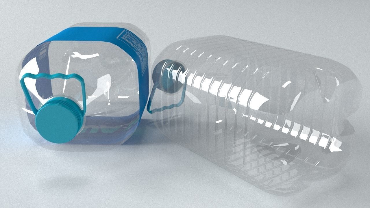 5L plastic bottle 3D model | CGTrader