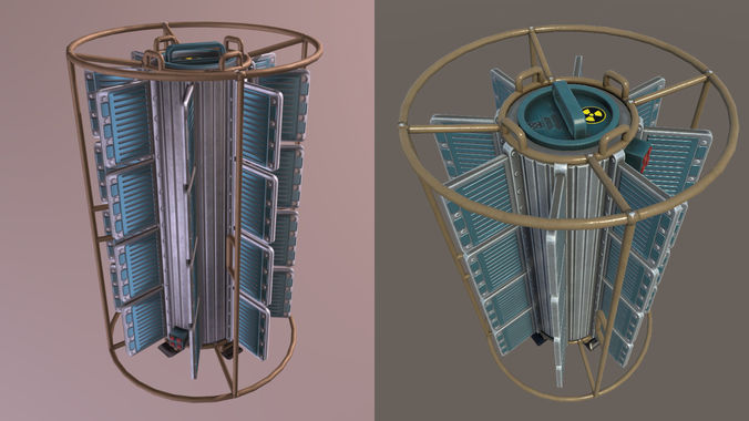 3D model RTG for space exploration game VR / AR / low-poly | CGTrader