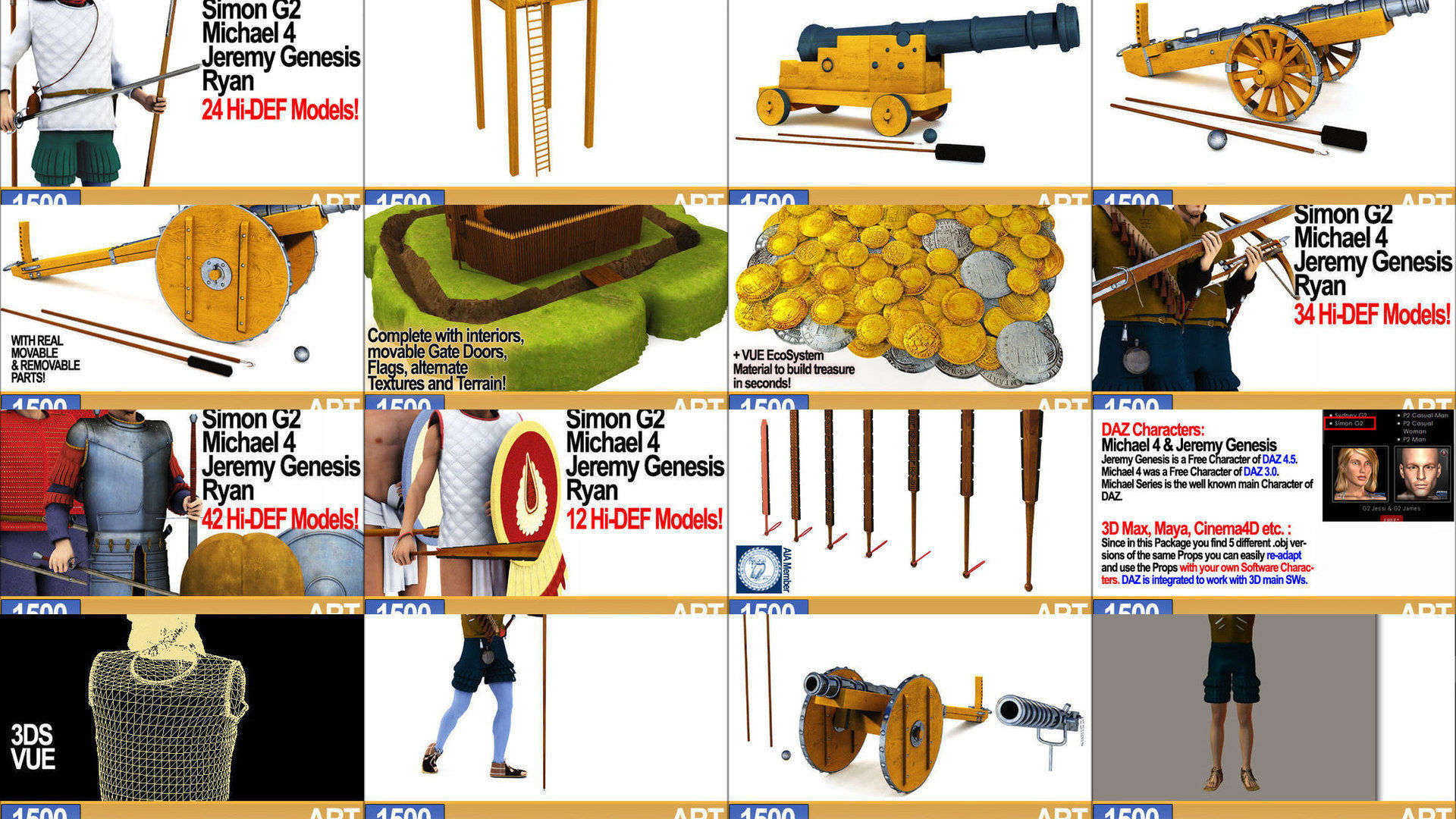 Conquistador Aztec Collection | CGTrader