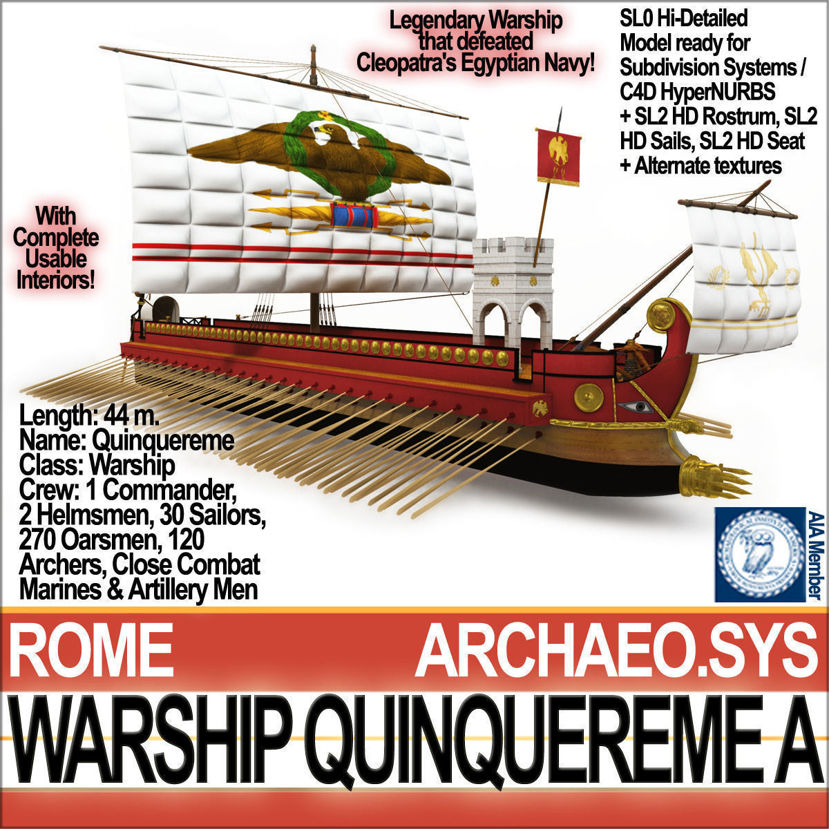 Ancient Rome Ships Boats Collection | CGTrader