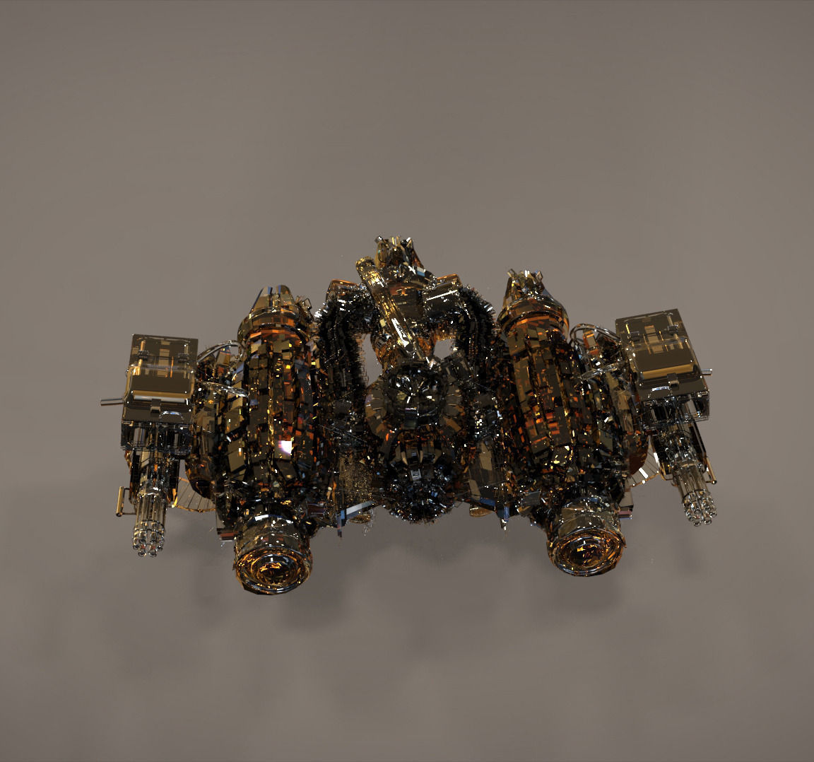 Wing Turret 3D model | CGTrader