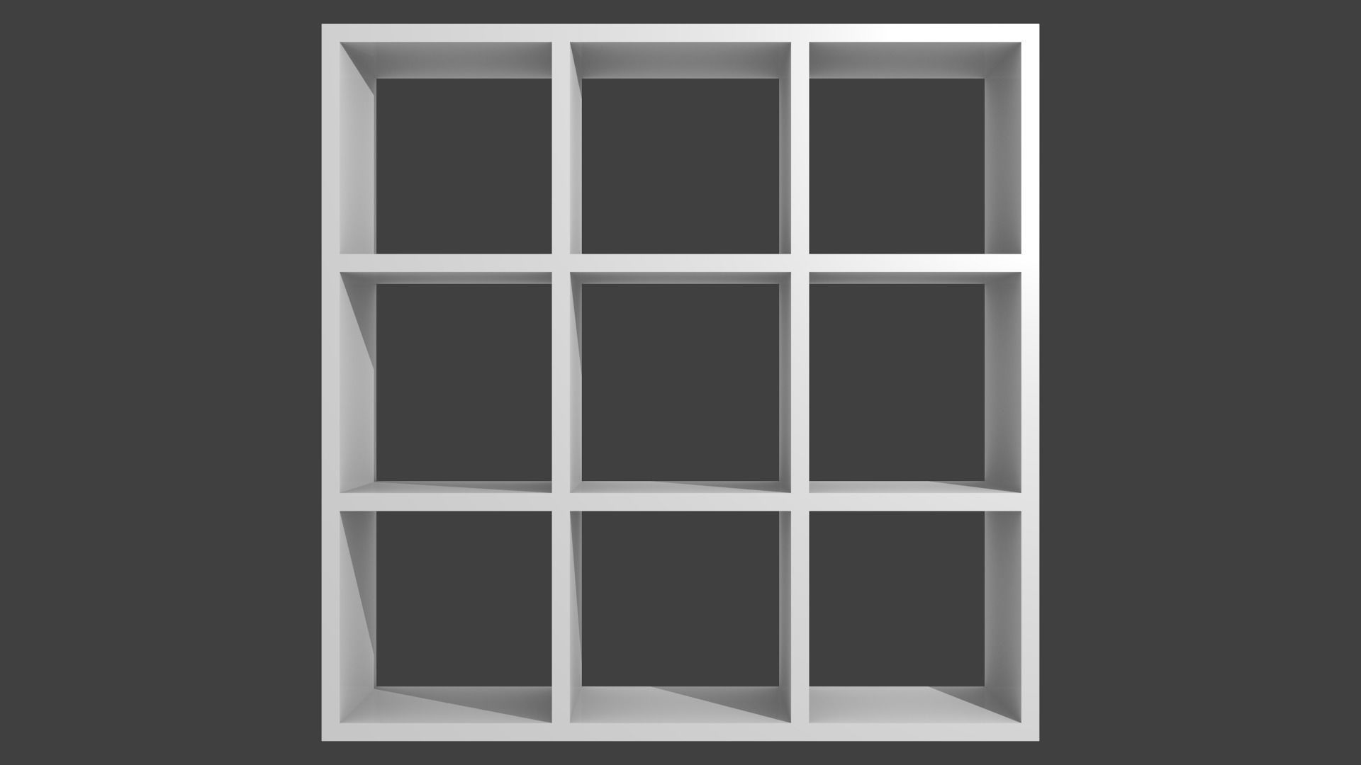 Simple modern shelfs free 3D model | CGTrader
