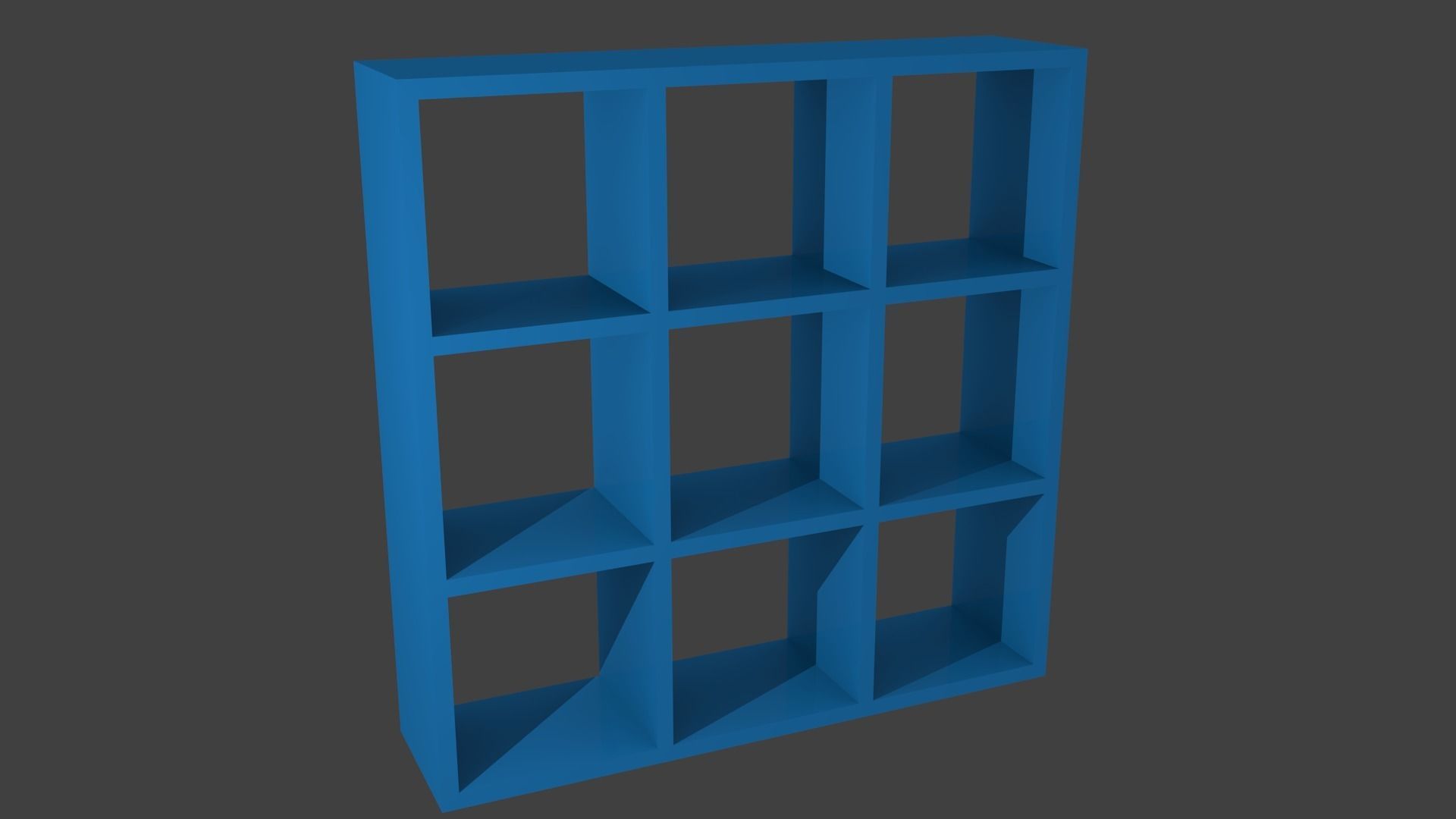 Simple modern shelfs free 3D model | CGTrader
