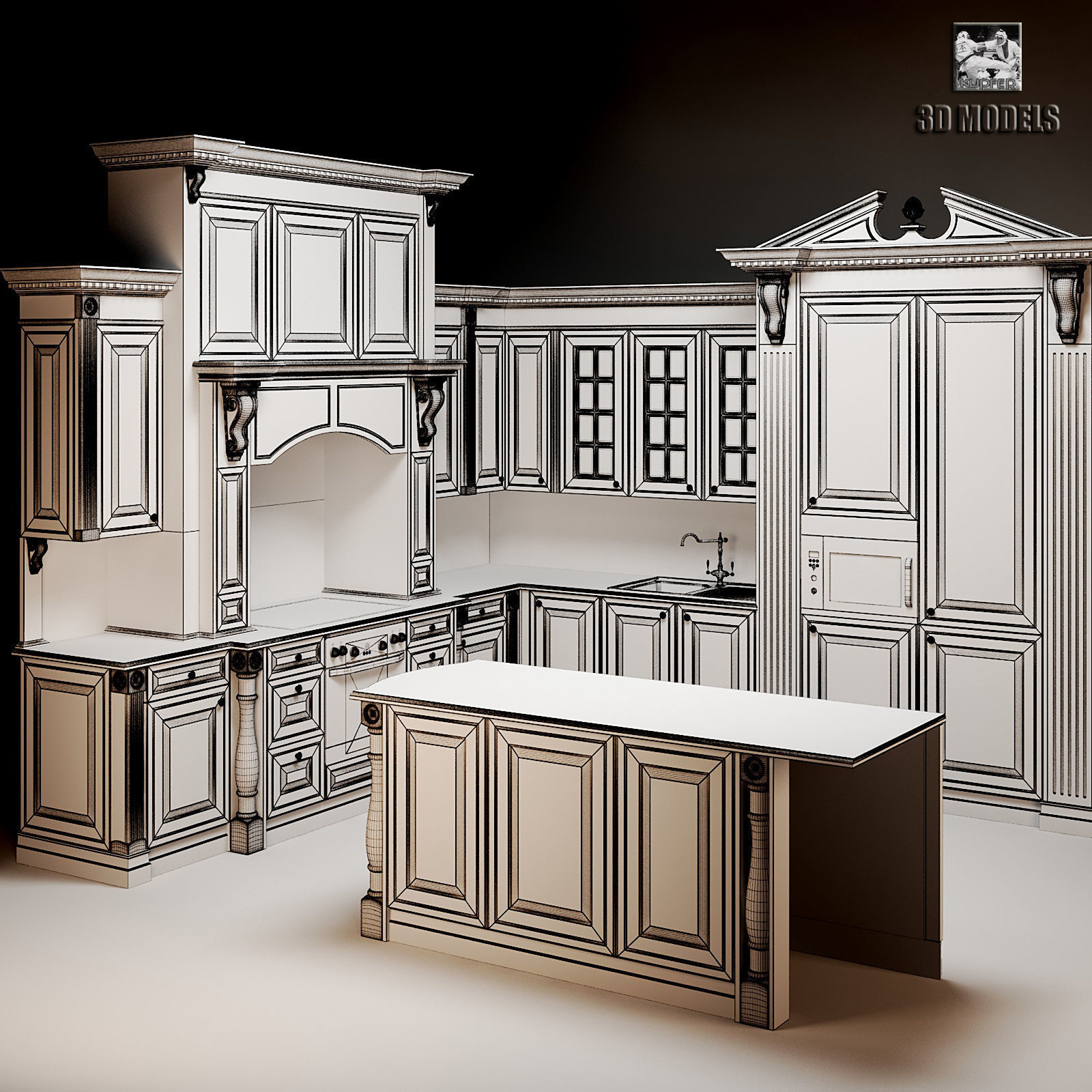 Classic Kitchen Neff 3D model | CGTrader