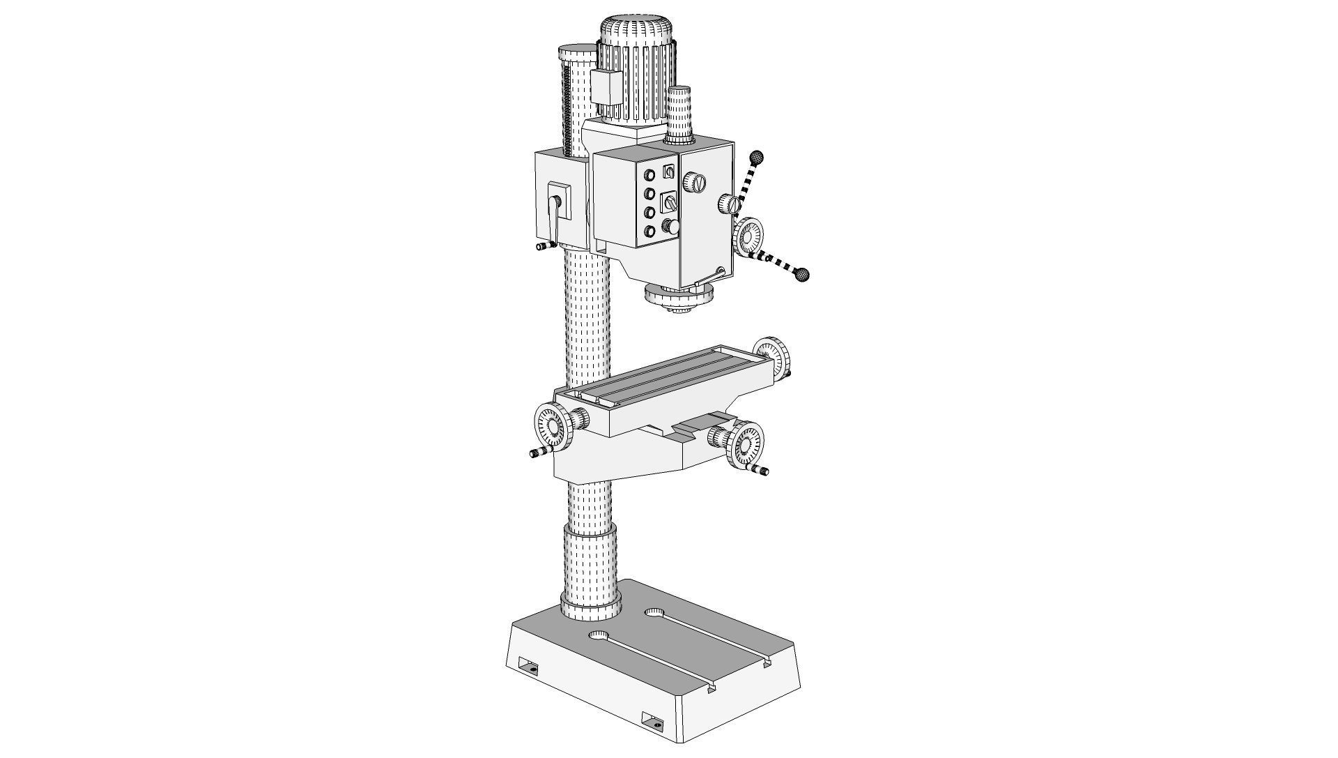 Milling Machine 3D model | CGTrader