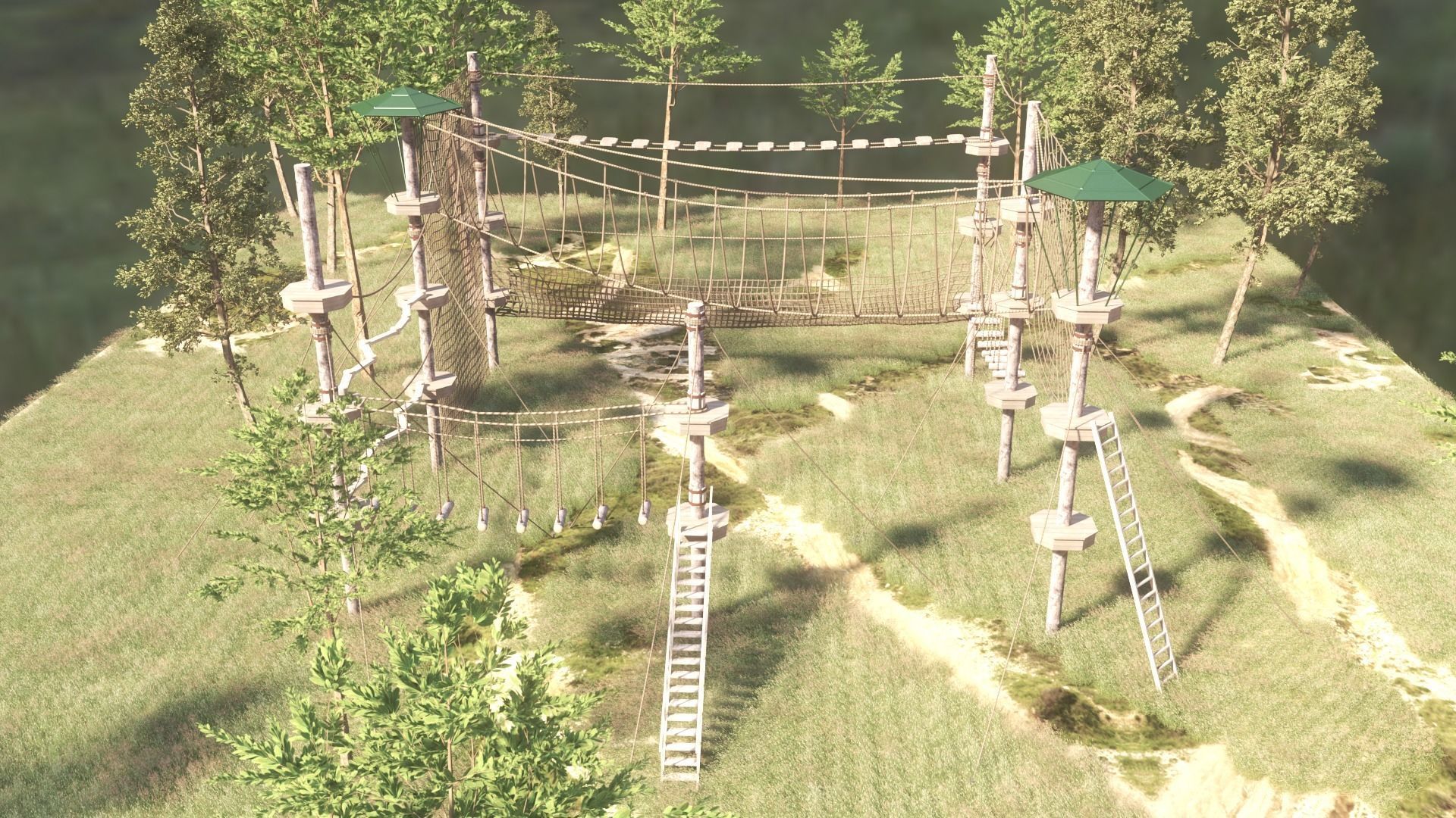 Adventure Park 3D model | CGTrader