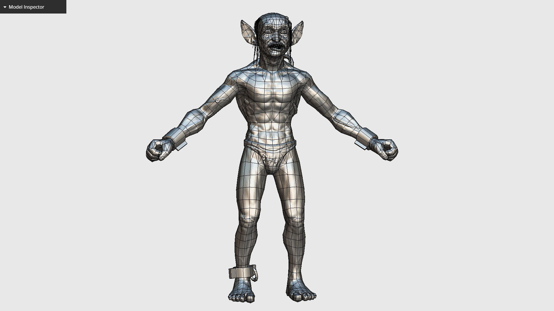 3D model Game Character Gorllum Alien Troll Mutant VR / AR / low-poly ...