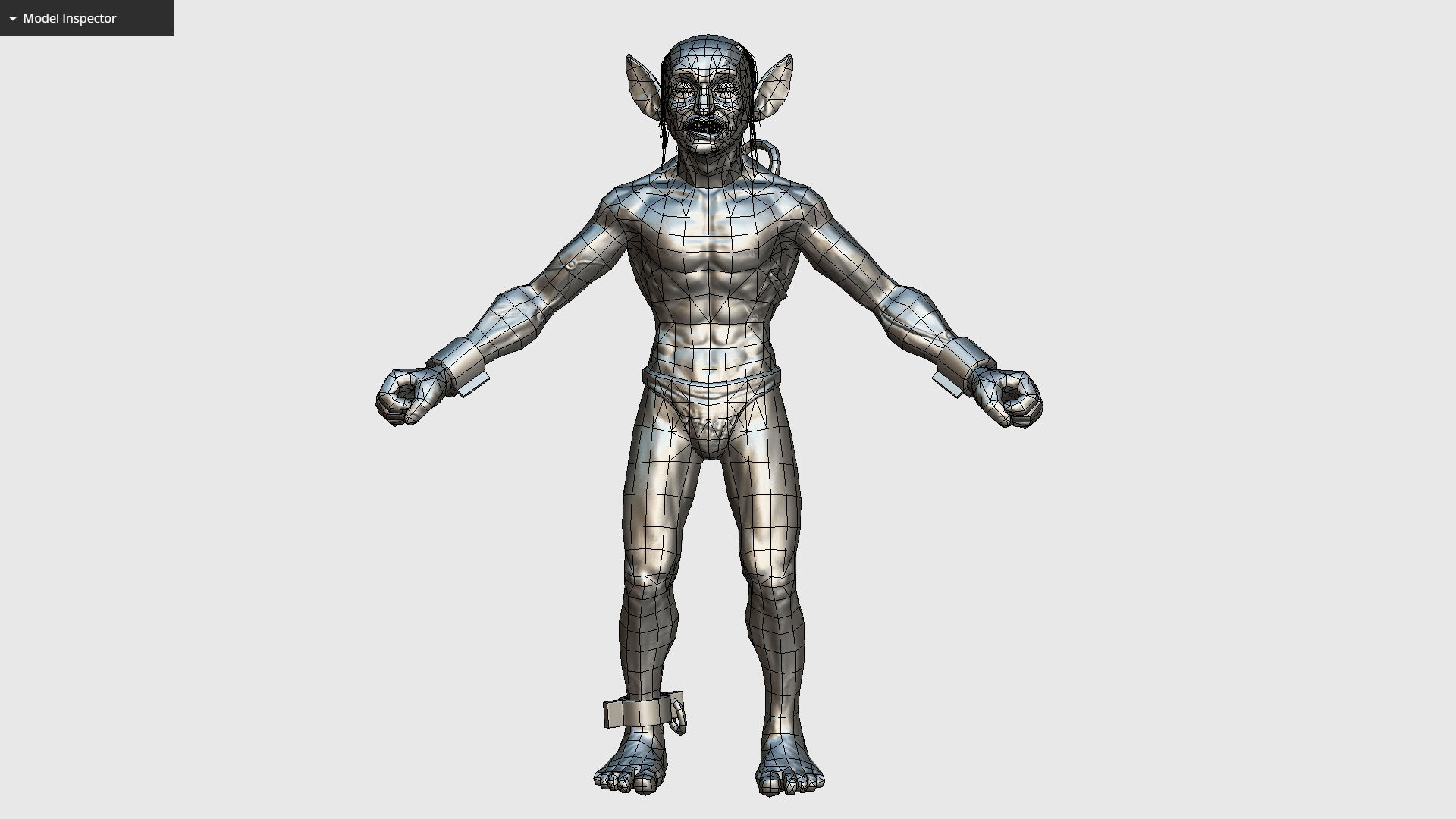 3D model Game Character Gorllum Alien Troll Mutant VR / AR / low-poly ...