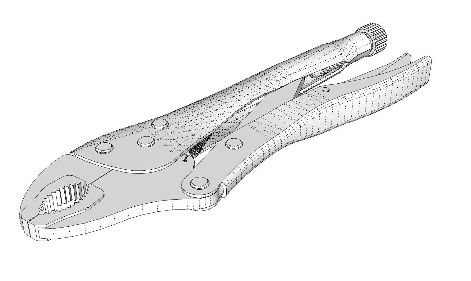 Locking Plier 3D model | CGTrader