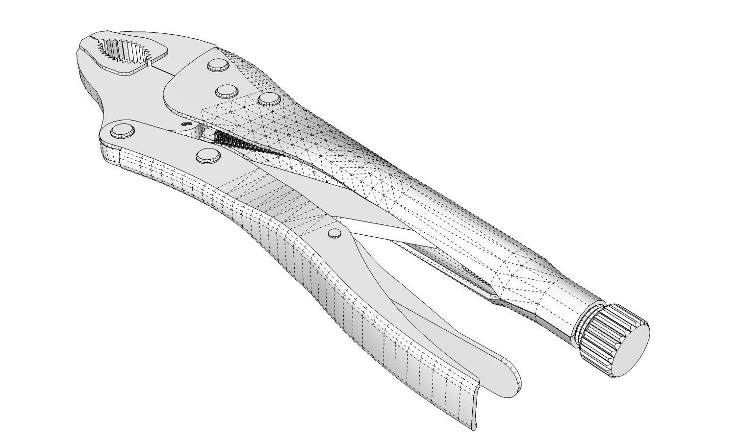 Locking Plier 3D model | CGTrader
