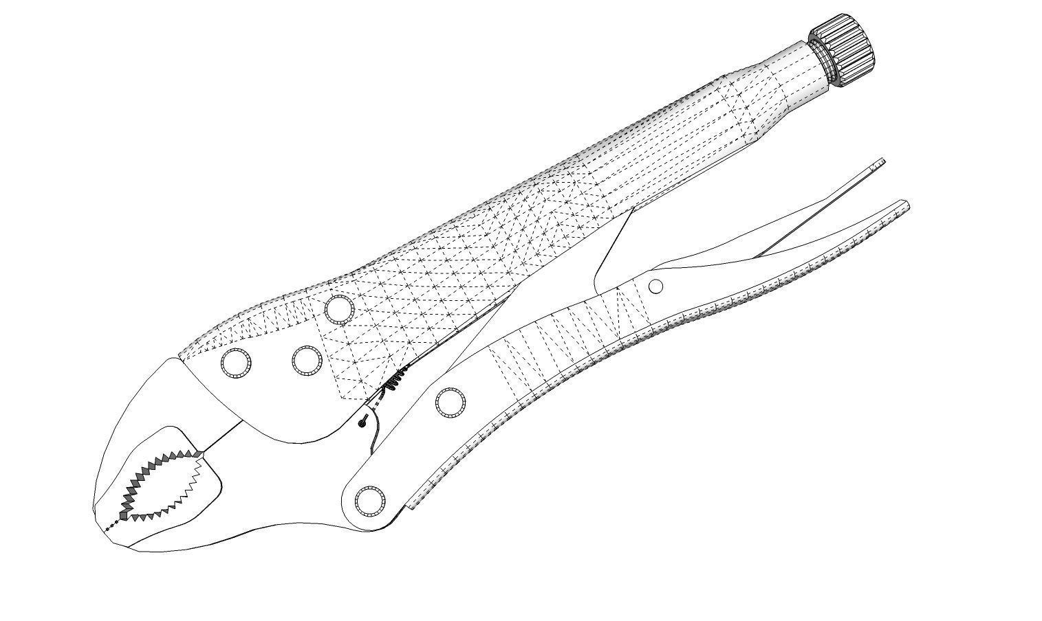 Locking Plier 3D model | CGTrader