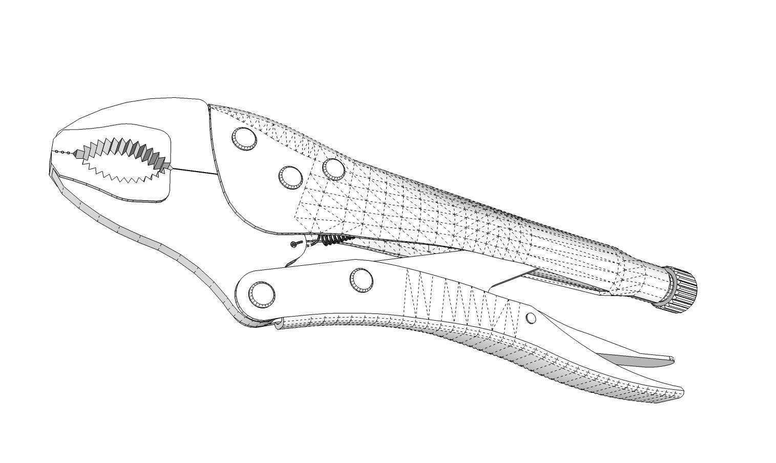 Locking Plier 3D model | CGTrader