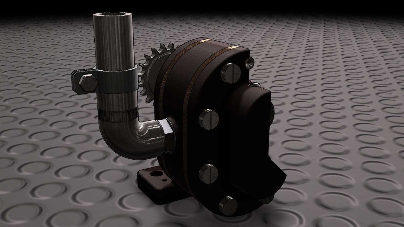 An oil pump free 3D model | CGTrader