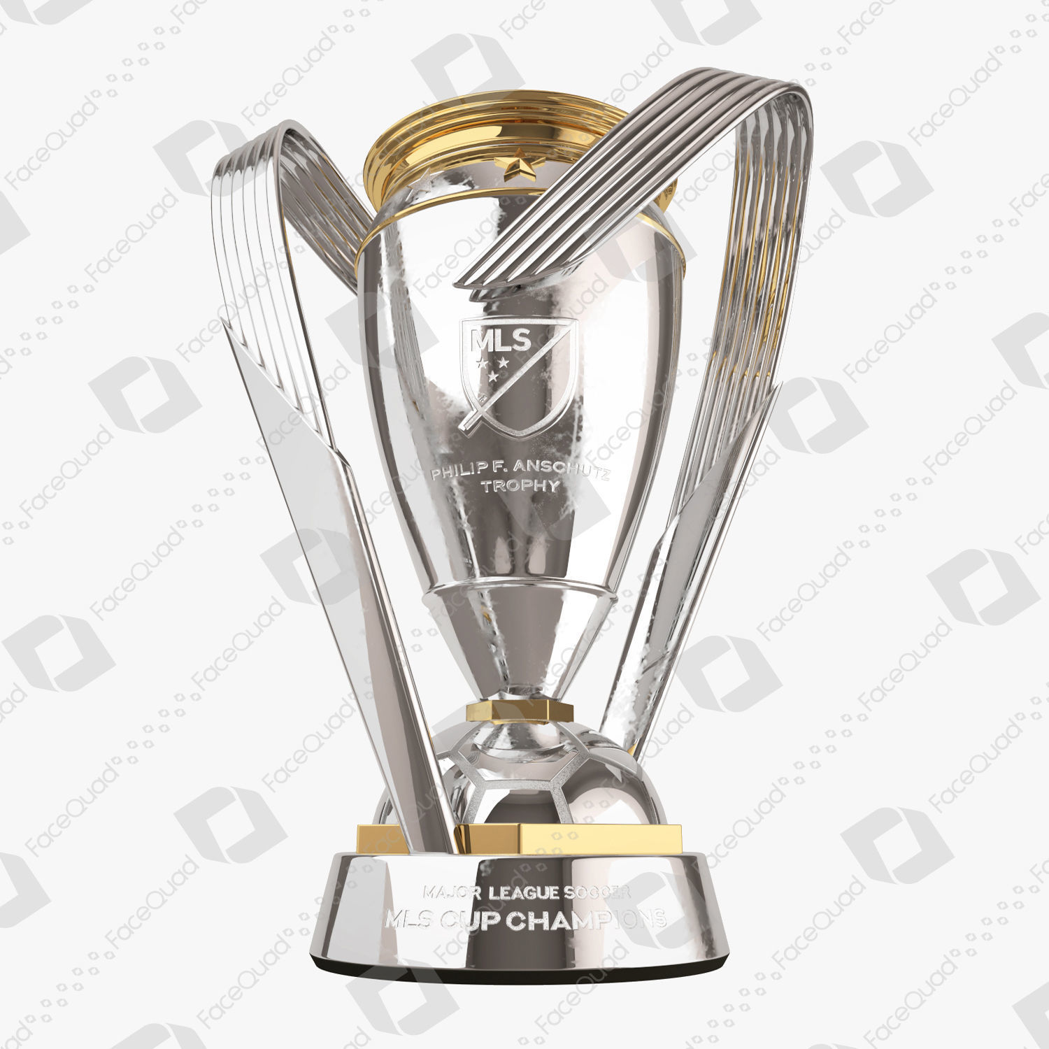 MLS Cup Trophy - Major League Soccer Philip F Anschutz Trophy 3D model ...