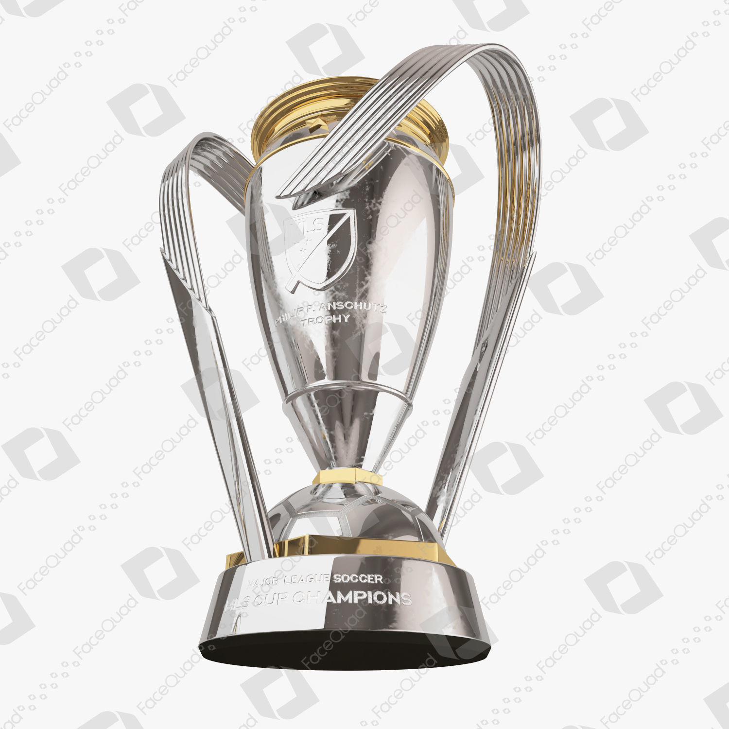 MLS Cup Trophy - Major League Soccer Philip F Anschutz Trophy 3D model ...
