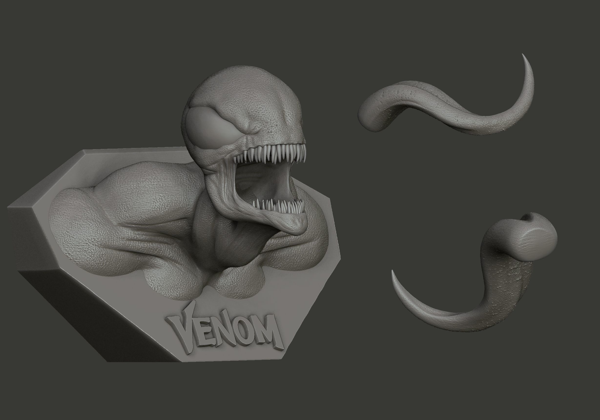 Venom 3d print 3D model 3D printable | CGTrader