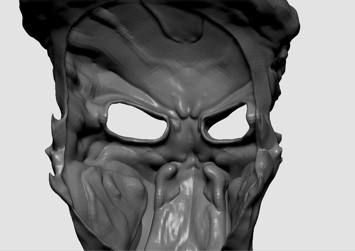 Ceremonial hunter mask 3D model 3D printable | CGTrader