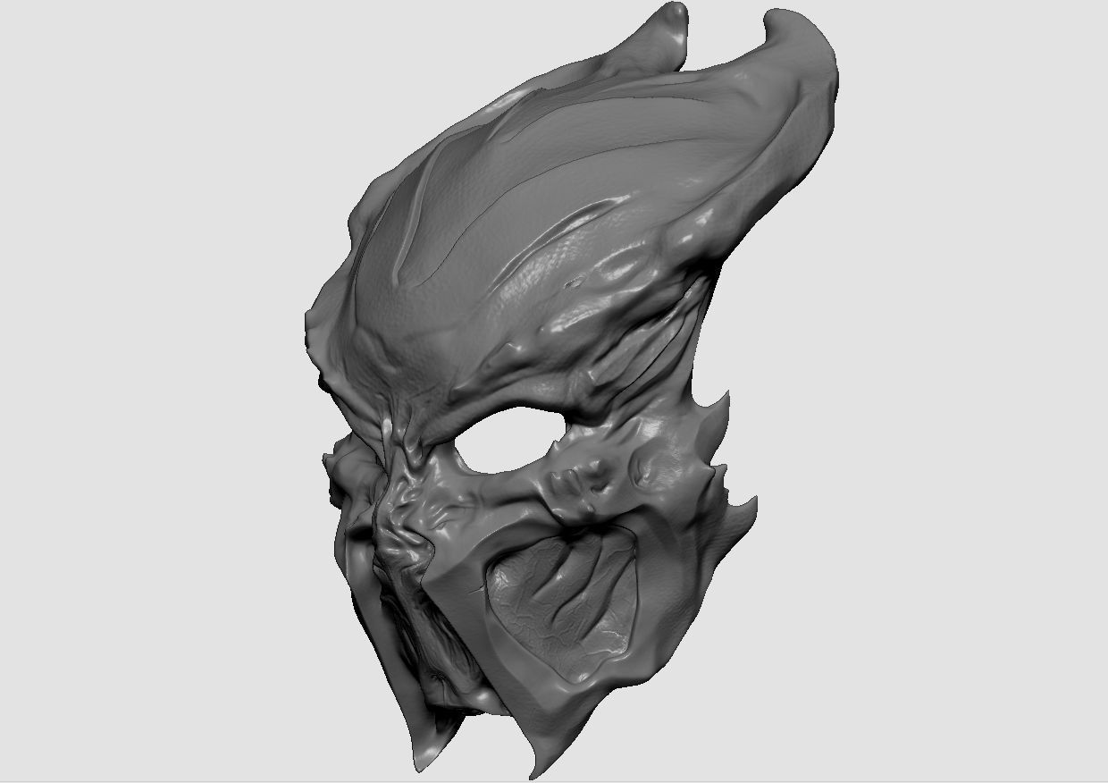 Ceremonial hunter mask 3D model 3D printable | CGTrader