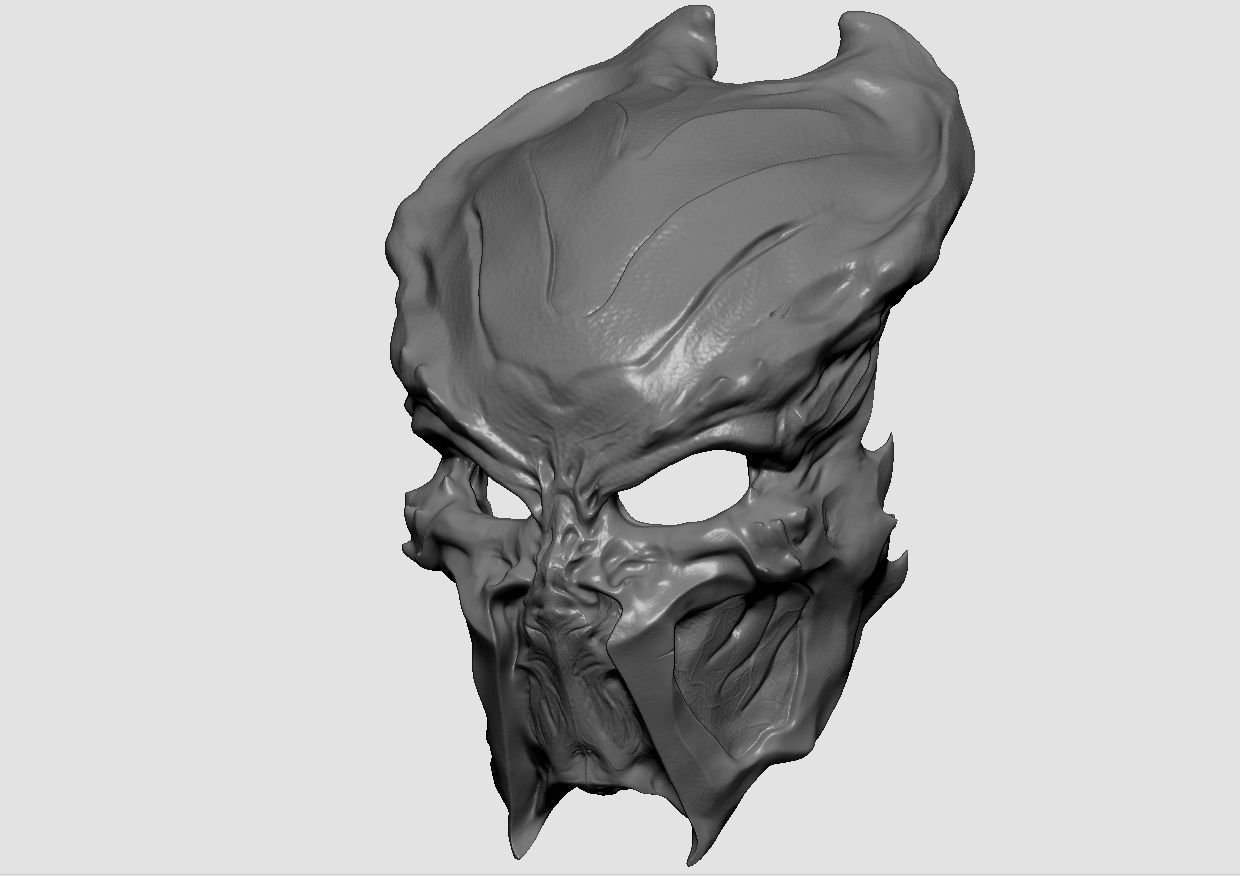 Ceremonial hunter mask 3D model 3D printable | CGTrader