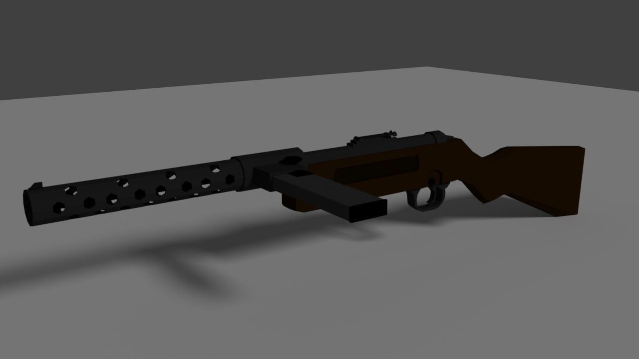 3D model MP-28 German VR / AR / low-poly | CGTrader