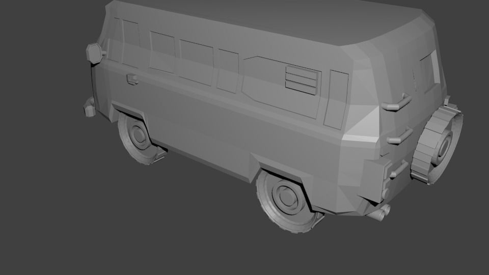Minibus van 3D model | CGTrader