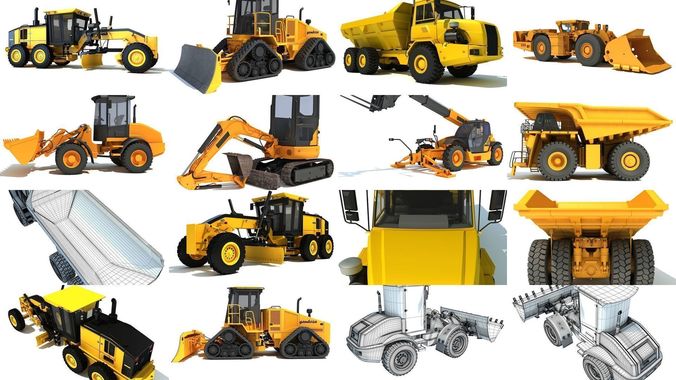 Construction Heavy Vehicles Collection | CGTrader