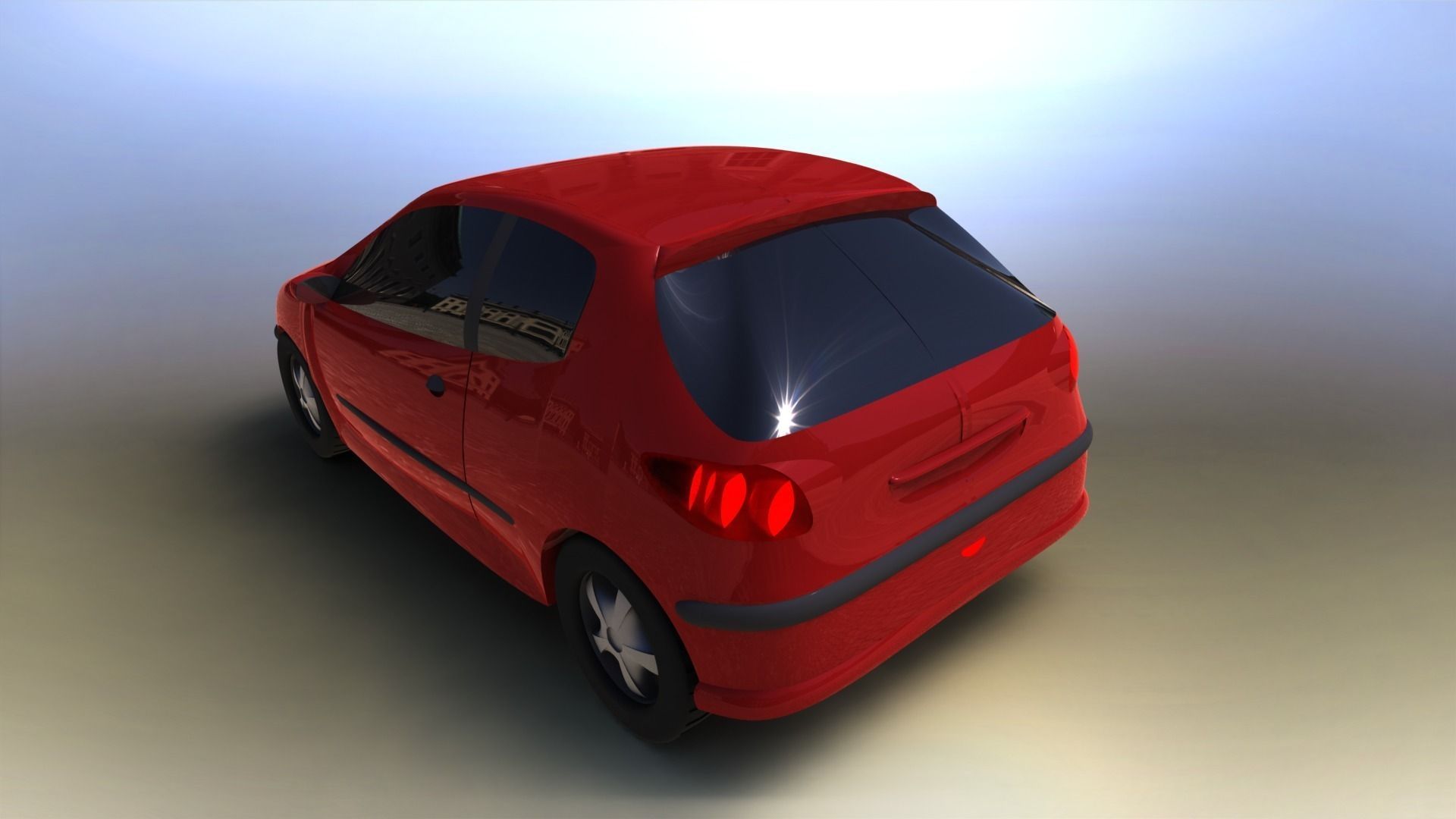 Peugeot Car free 3D model | CGTrader